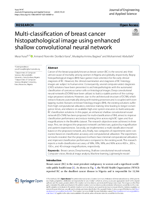 (PDF) Multi-classification of breast cancer histopathological image ...