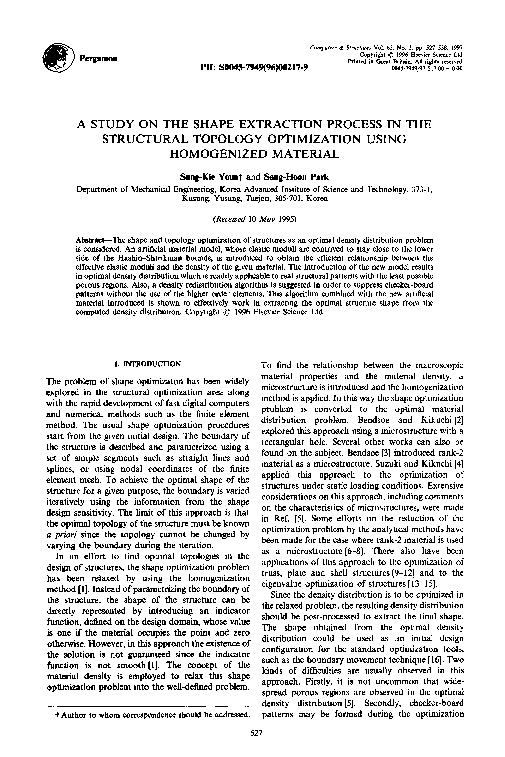 (PDF) A study on the shape extraction process in the structural ...