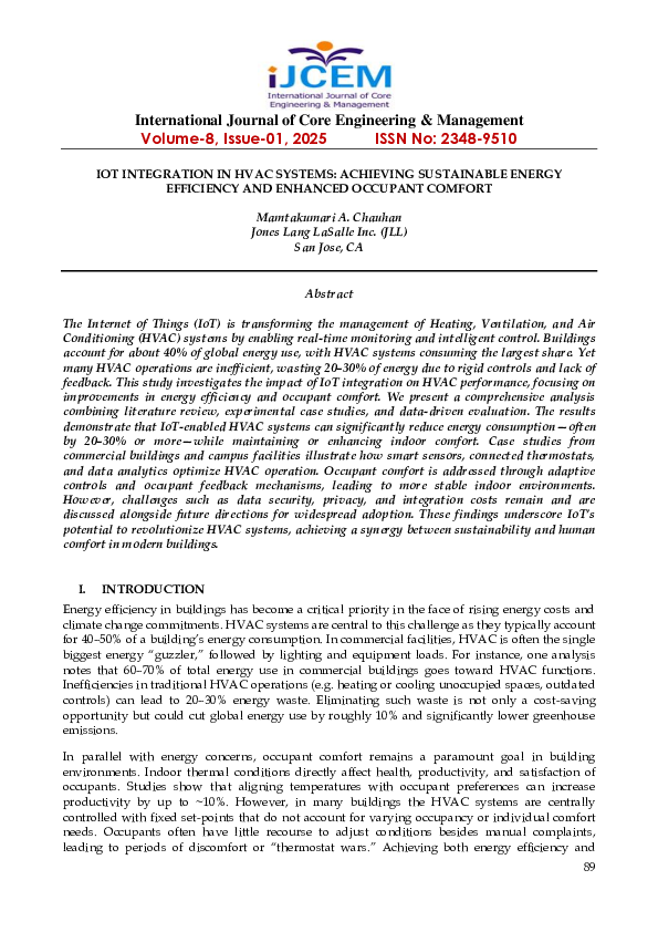 (PDF) IOT INTEGRATION IN HVAC SYSTEMS: ACHIEVING SUSTAINABLE ENERGY ...