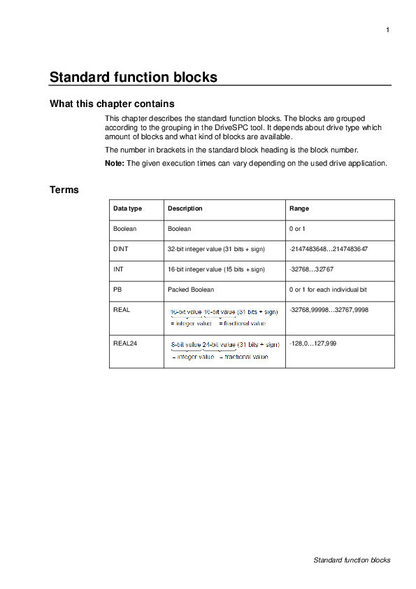 (PDF) Standard Function Blocks