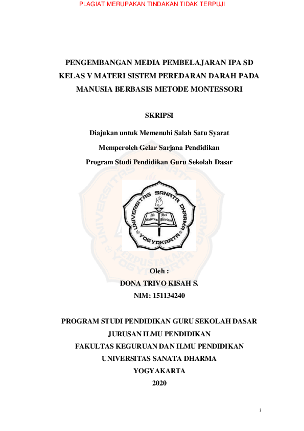 (PDF) Pengembangan media pembelajaran IPA SD kelas V materi sistem peredaran darah manusia ...