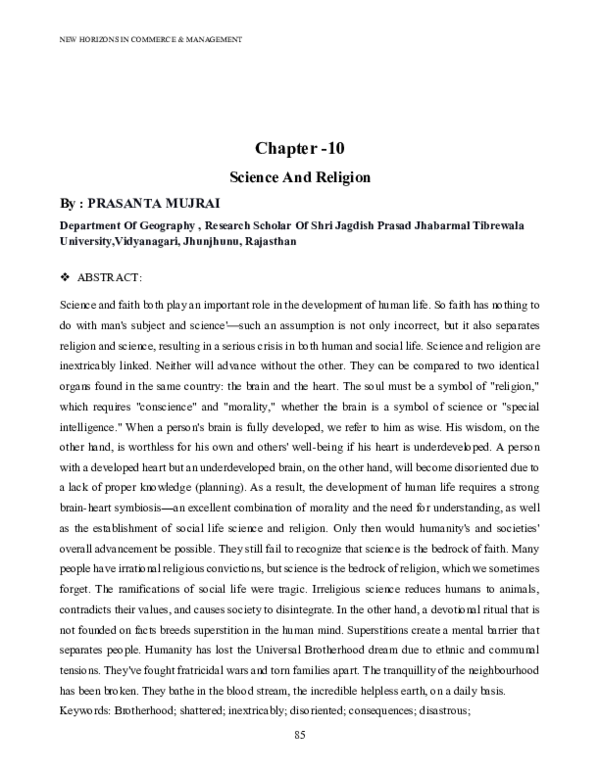 (PDF) Science And Religion