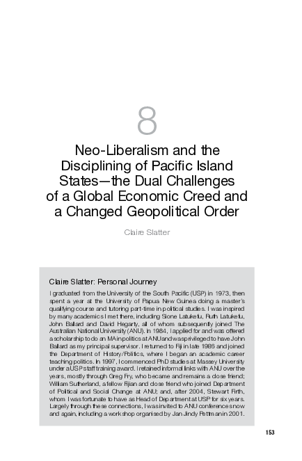 (PDF) Neo-Liberalism and the Disciplining of Pacific Island States—the ...