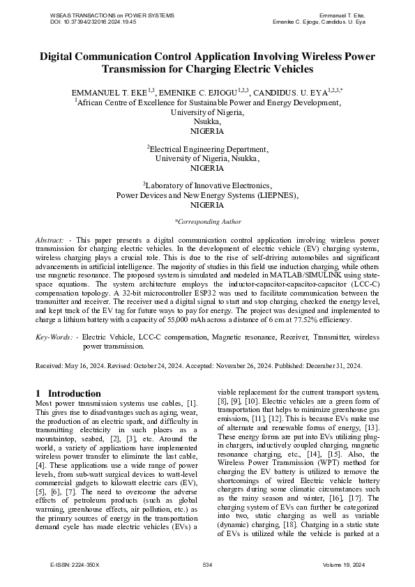 (PDF) Digital Communication Control Application Involving Wireless ...