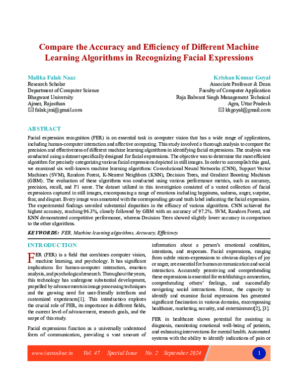 (PDF) Compare the Accuracy and Efficiency of Different Machine Learning ...