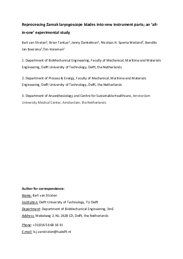 (PDF) Reprocessing Zamak laryngoscope blades into new instrument parts ...
