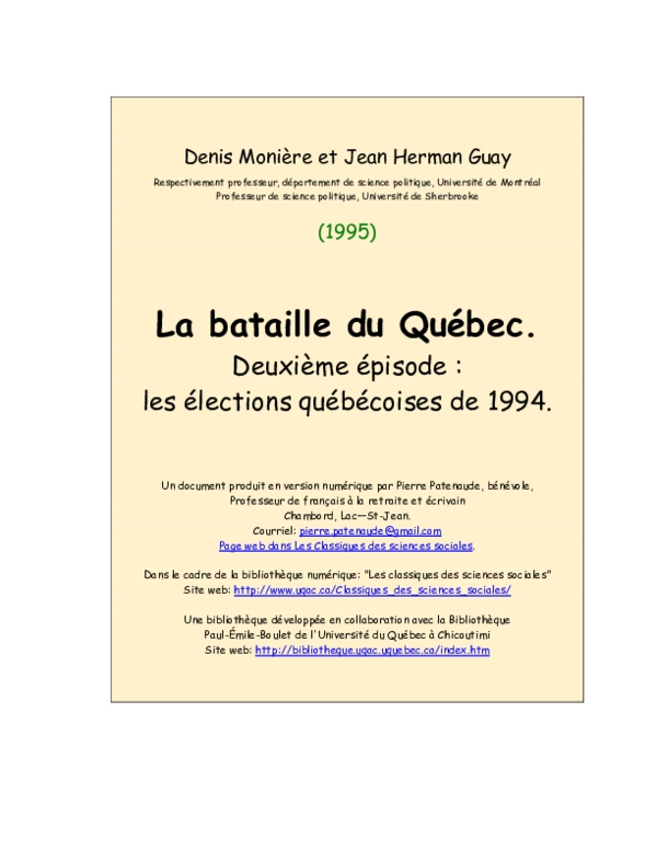 (PDF) bataille du Québec