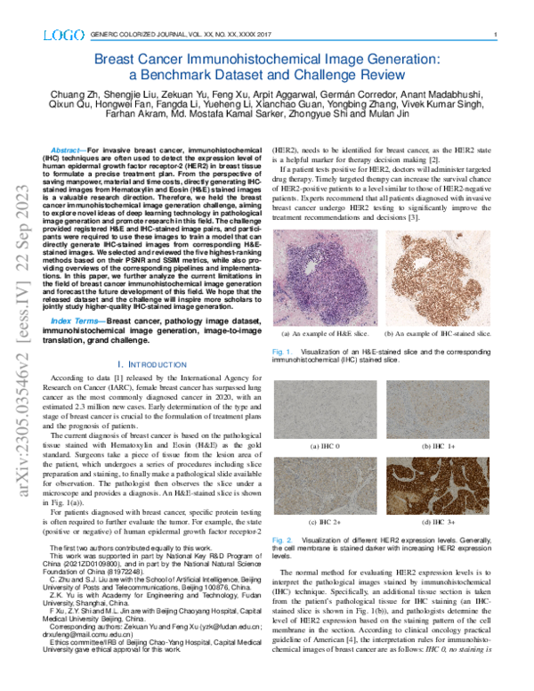 (PDF) Breast Cancer Immunohistochemical Image Generation: a Benchmark ...