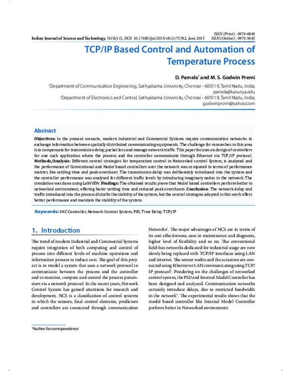 (PDF) TCP/IP Based Control and Automation of Temperature Process