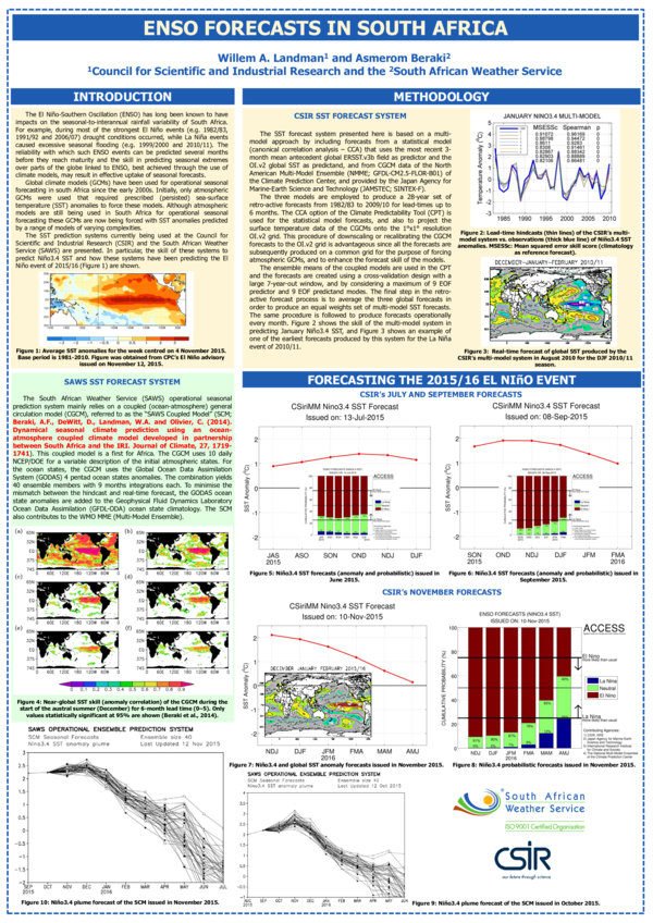 (PDF) ENSO forecasts in South Africa