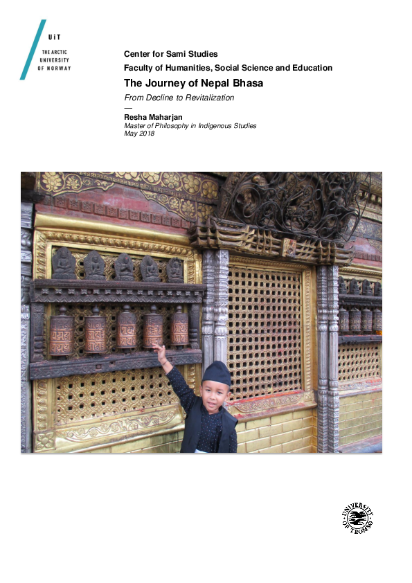 (PDF) The Journey of Nepal Bhasa.From Decline to Revitalization