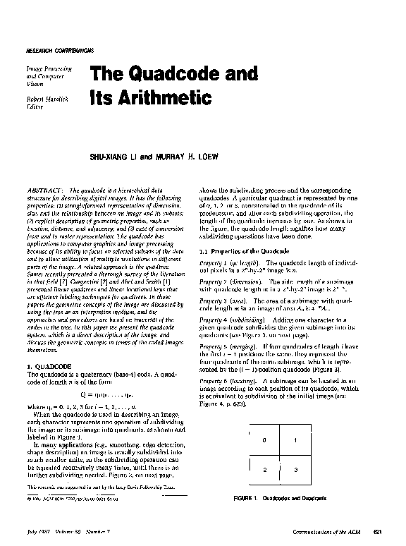(PDF) The quadcode and its arithmetic
