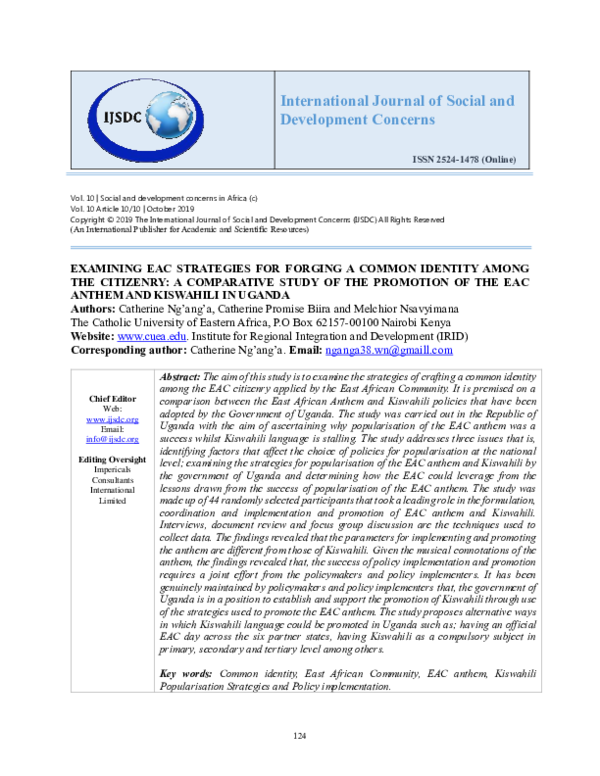 (PDF) International Journal of Social and Development Concerns