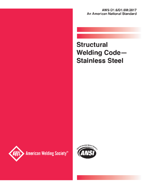 (PDF) AWS D1.6-D1.6M-2017 - Structural Welding Code - Stainless Steel
