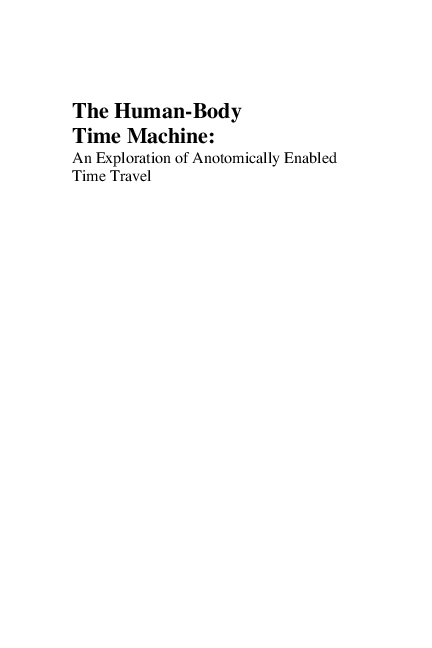 (PDF) The Human Body Time Machine