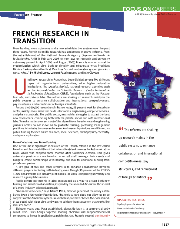 (PDF) French Research in Transition