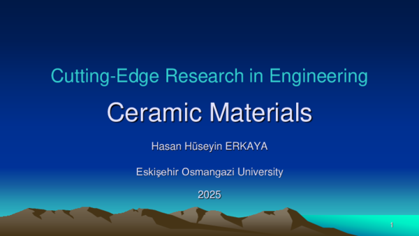 (PDF) Ceramic Materials--An Introduction