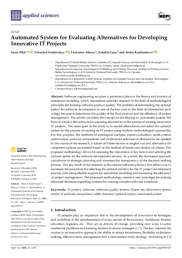 (PDF) Automated System for Evaluating Alternatives for Developing ...