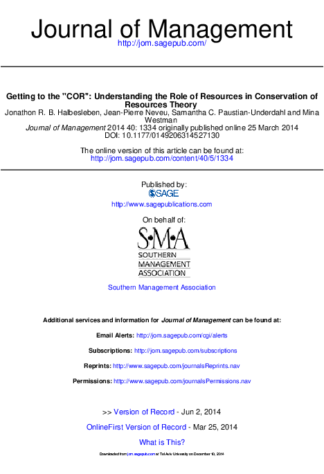 (PDF) Getting to the “COR”