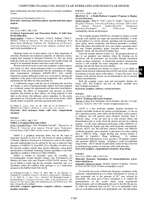 (PDF) EdMol: a graphical molecular editor