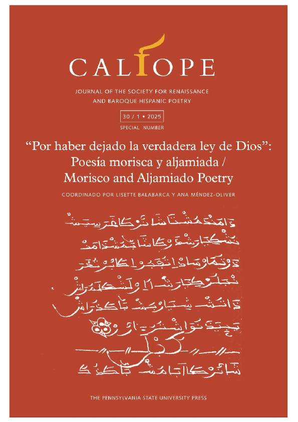 (PDF) "Por haber dejado la verdadera ley de Dios": Poesía morisca y ...
