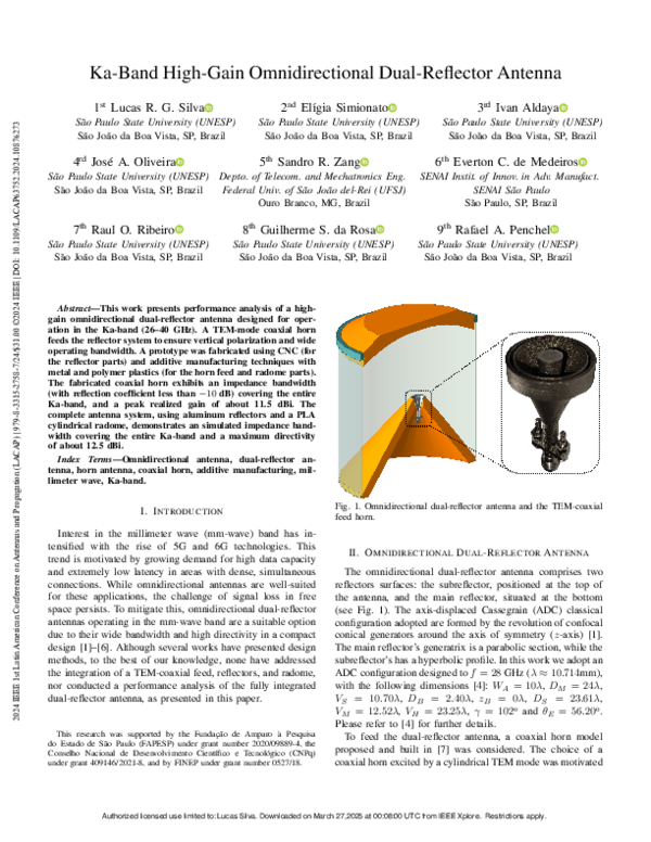 (PDF) Ka-Band High-Gain Omnidirectional Dual-Reflector Antenna