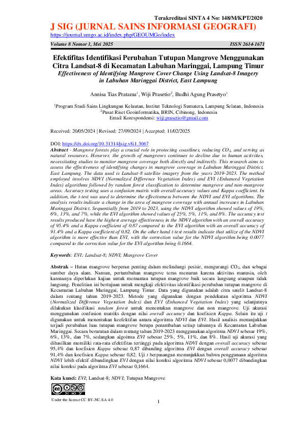 (PDF) Mangrove Labuhan Maringgai JSIG