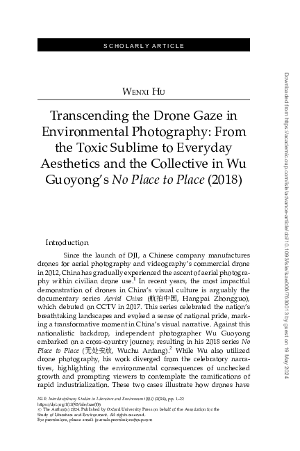 (PDF) Transcending the Drone Gaze in Environmental Photography: From ...