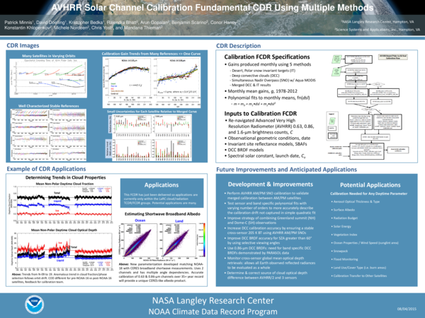 (PDF) AVHRR Solar Channel Calibration Fundamental CDR Using Multiple Methods