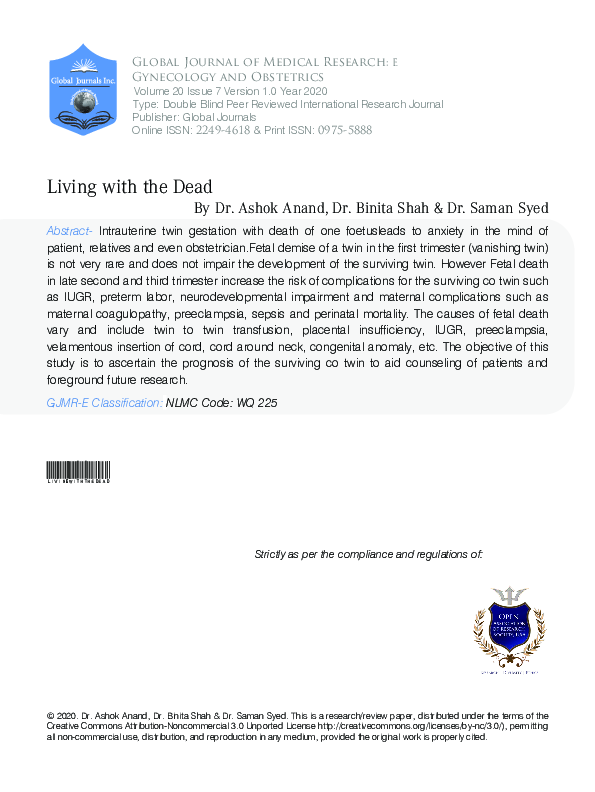 (PDF) Living with the Dead