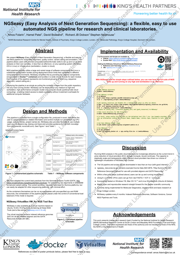 (PDF) Easy analysis of next generation sequencing (NGSeasy): a flexible ...