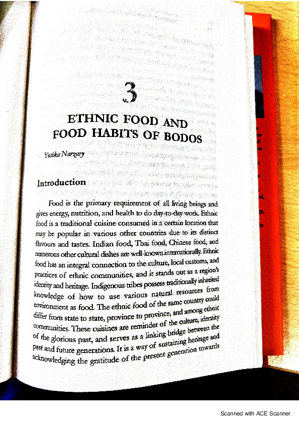 (PDF) Ethnic Food and Food habits of Bodos