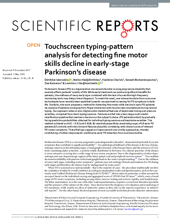 (PDF) Touchscreen typing-pattern analysis for detecting fine motor skills decline in early-stage ...