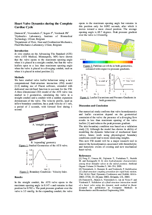 (PDF) Heart valve dynamics during the complete cardiac cycle