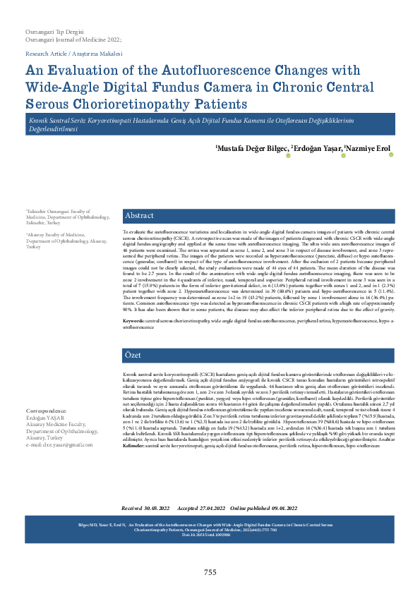 (PDF) An Evaluation of the Autofluorescence Changes with Wide-Angle ...