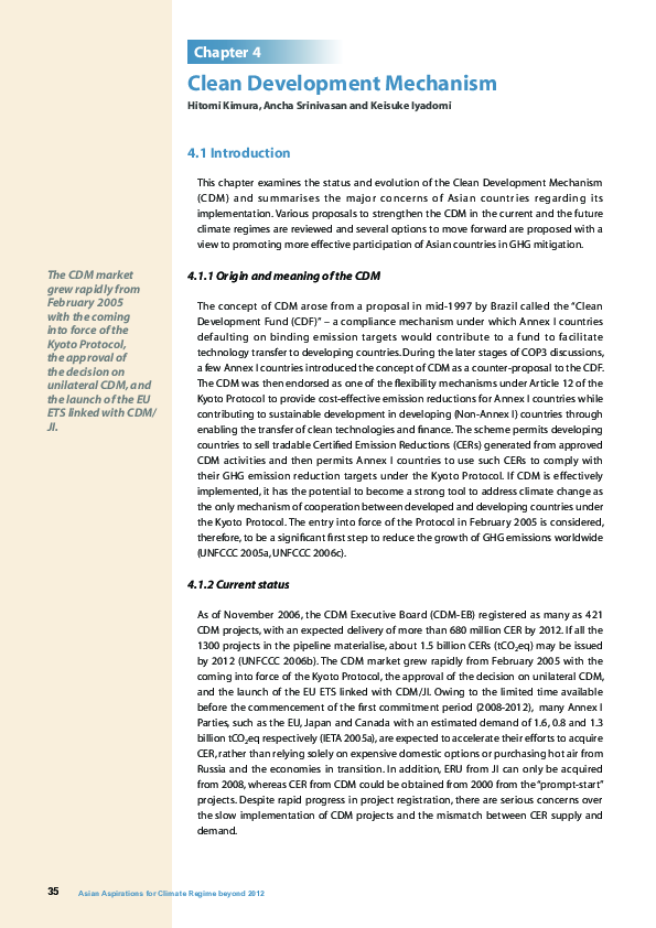 (PDF) Clean Development Mechanism