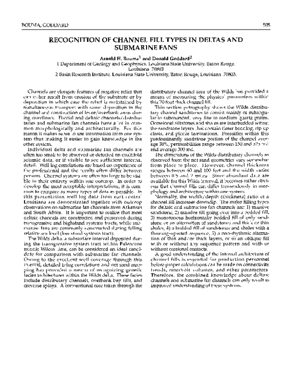 (PDF) Abstract: Recognition of Channel Fill Types in Deltas and ...