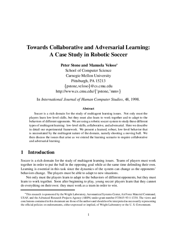 (PDF) Towards collaborative and adversarial learning: a case study in ...