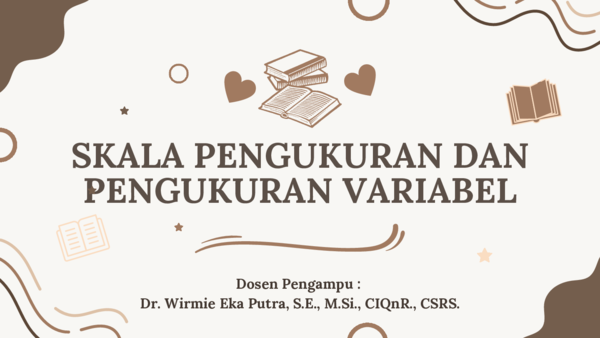 (PDF) PPT Skala Pengukuran dan Pengukuran Variabel