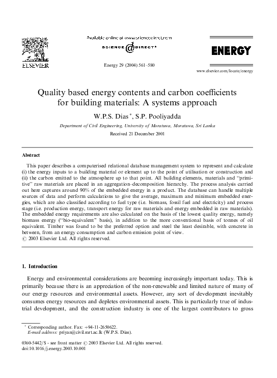 (PDF) Quality based energy contents and carbon coefficients for ...