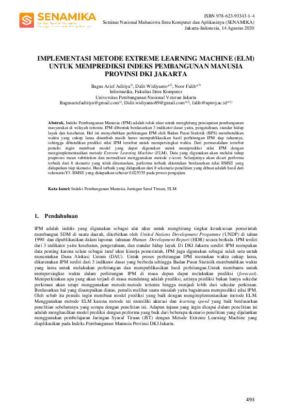 (PDF) Implementasi Metode Extreme Learning Machine (ELM) Untuk ...