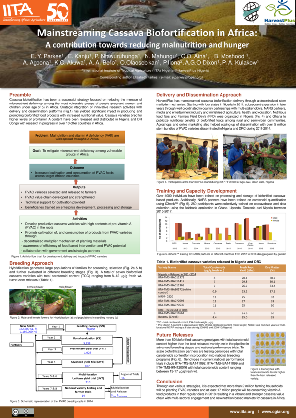 (PDF) Mainstreaming cassava biofortification in Africa: a contribution ...
