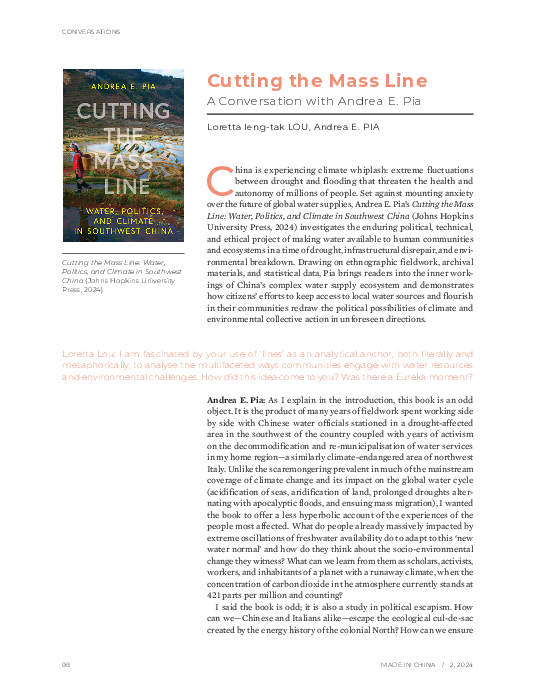 (PDF) Cutting the Mass Line - Conversation
