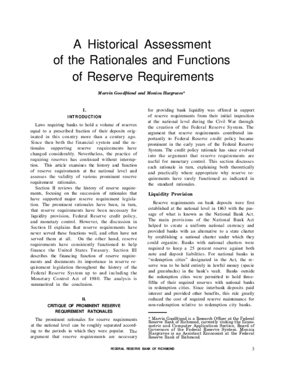 (PDF) A Historical Assessment of the Rationales and Functions of ...