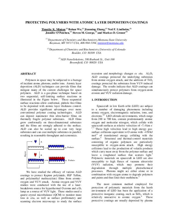 (PDF) Protecting Polymers with Atomic Layer Deposition Coatings
