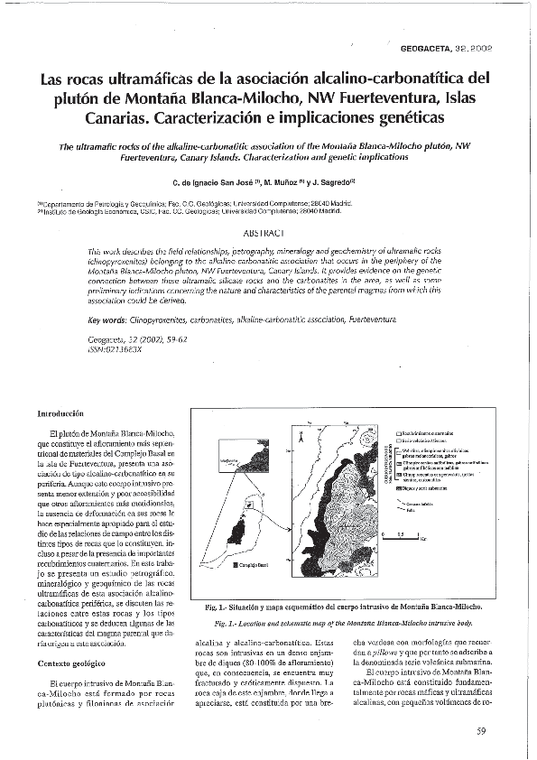 (PDF) Las rocas ultramáficas de la asociación alcal i no-car bonatítica ...