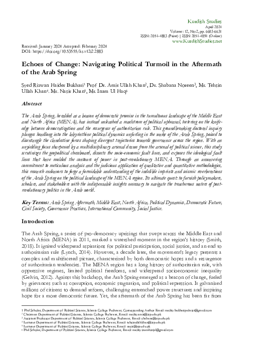 (PDF) Echoes of Change: Navigating Political Turmoil in the Aftermath ...