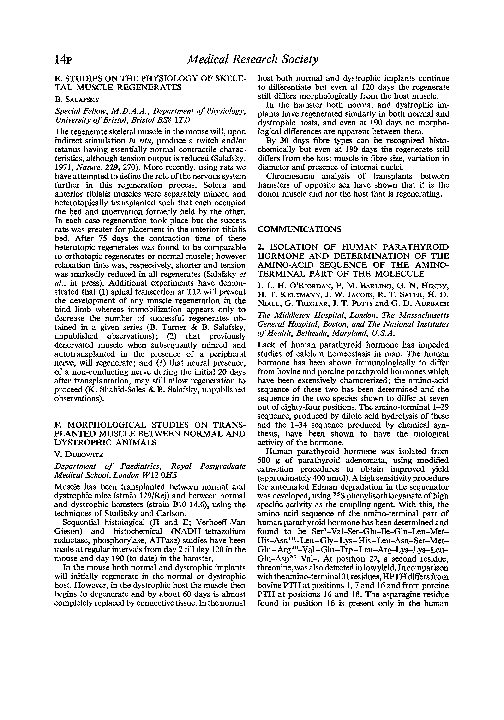 (PDF) Isolation of Human Parathyroid Hormone and Determination of the ...
