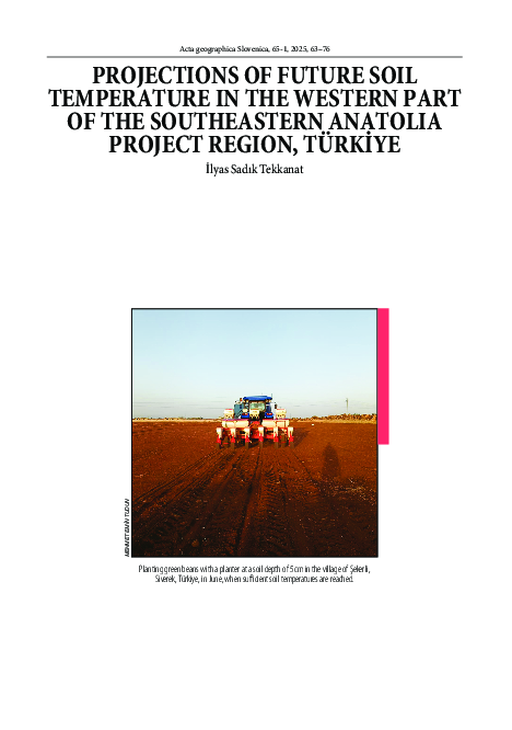 (PDF) Projections of future soil temPerature in the western Part of the ...