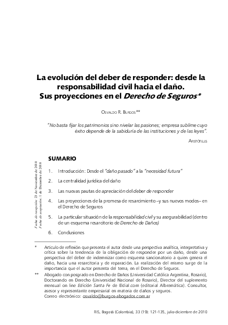 (PDF) La evolución del deber de responder: desde la responsabilidad ...